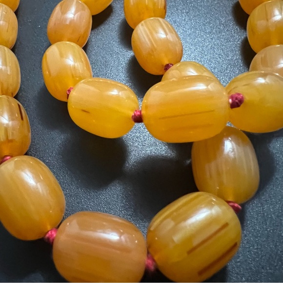 Jewelry | Rare Unique Laminated Transparent Amber Bakelite With Stripes ...
